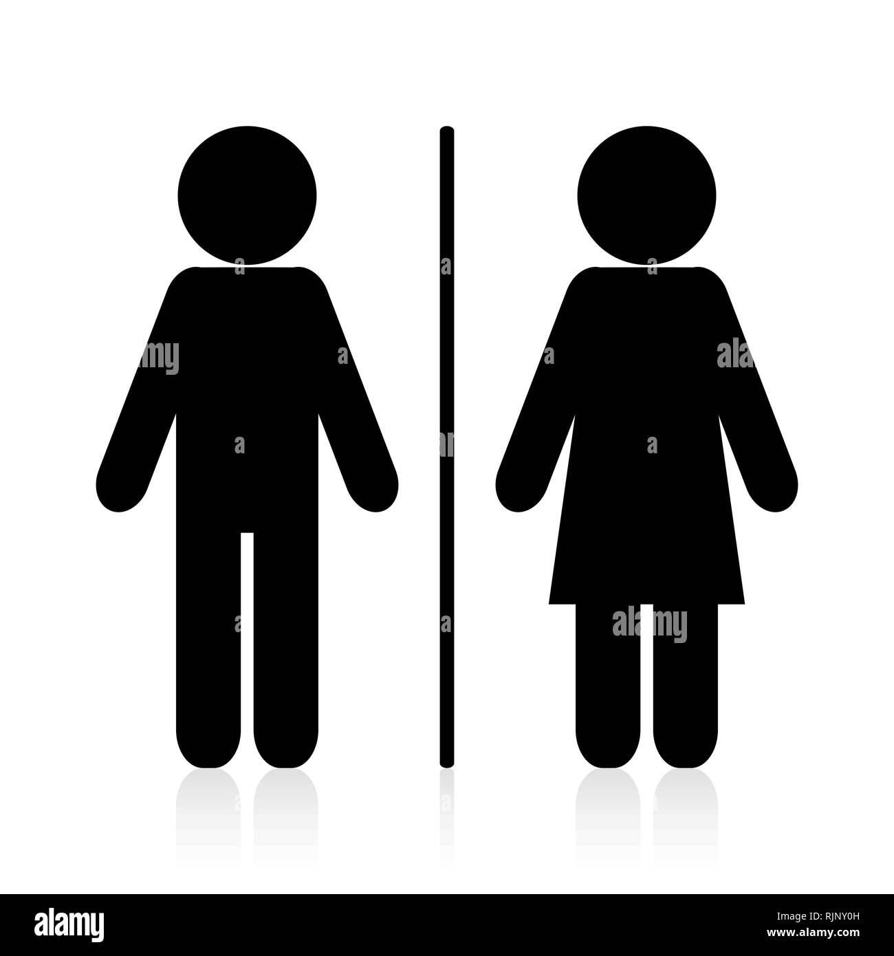 Bagno simbolo di genere Immagini Vettoriali Stock - Alamy