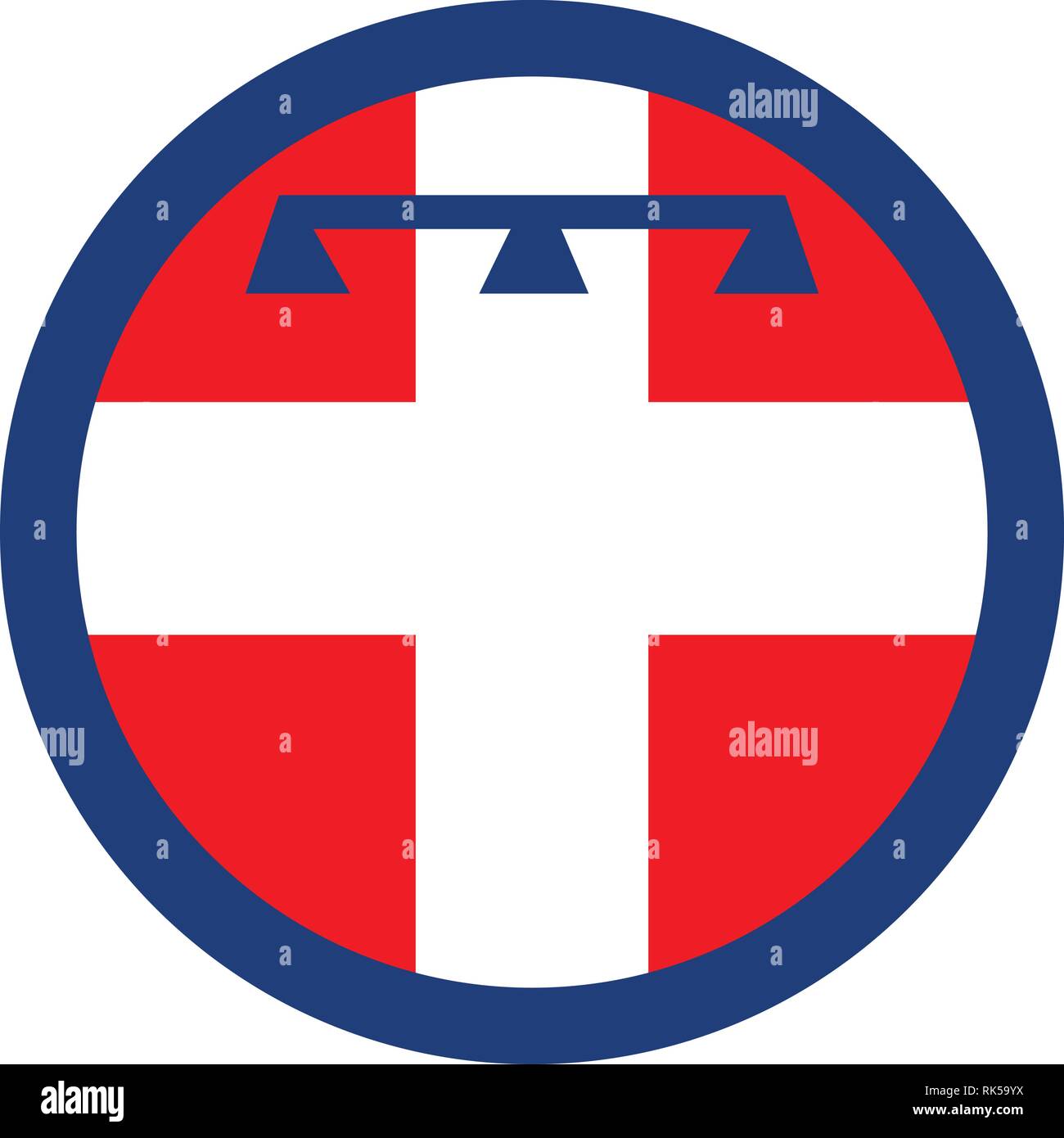 Bandiera del piemonte Immagini Vettoriali Stock - Alamy