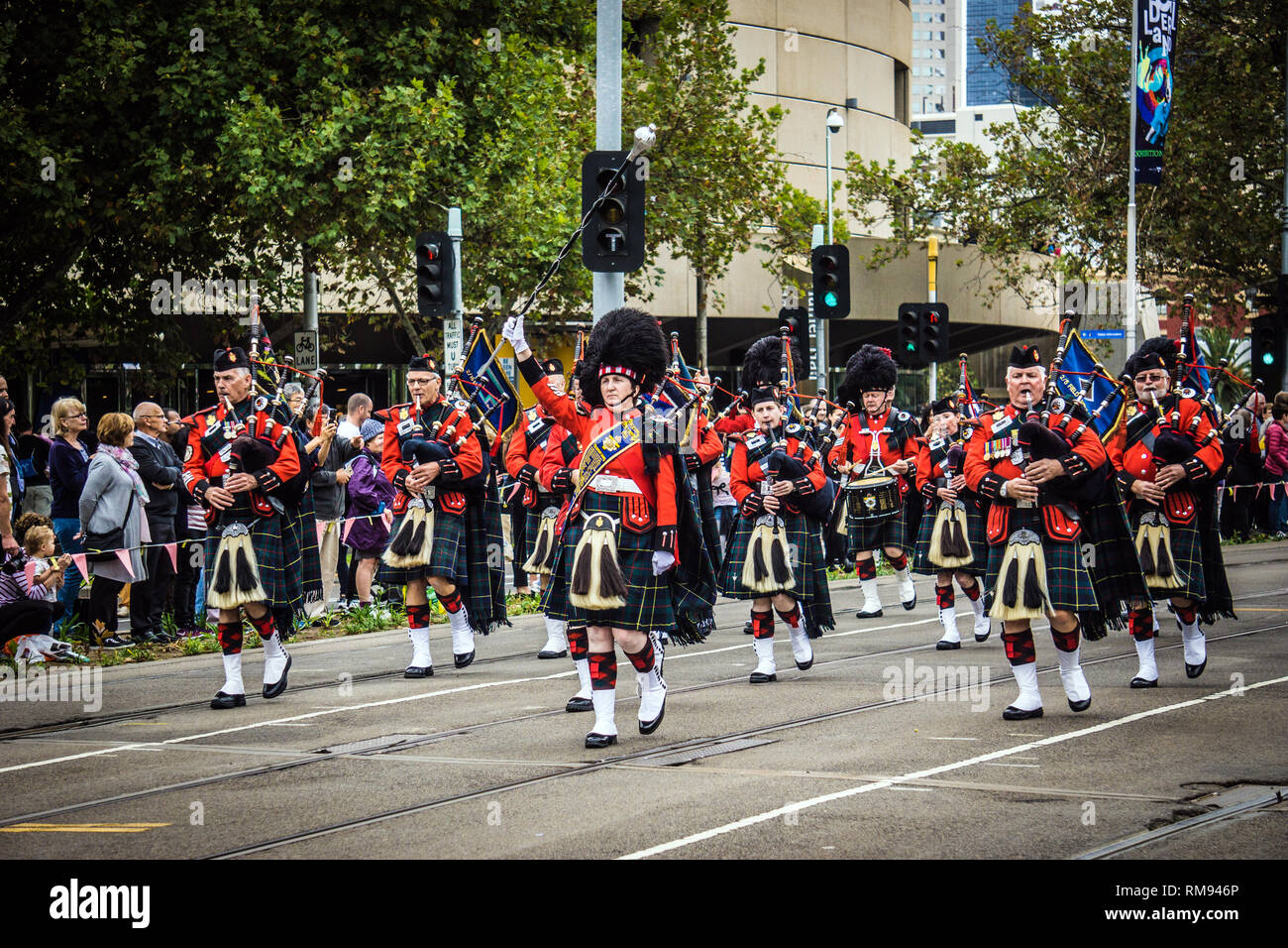 Anzac day parade melbourne immagini e fotografie stock ad alta ...