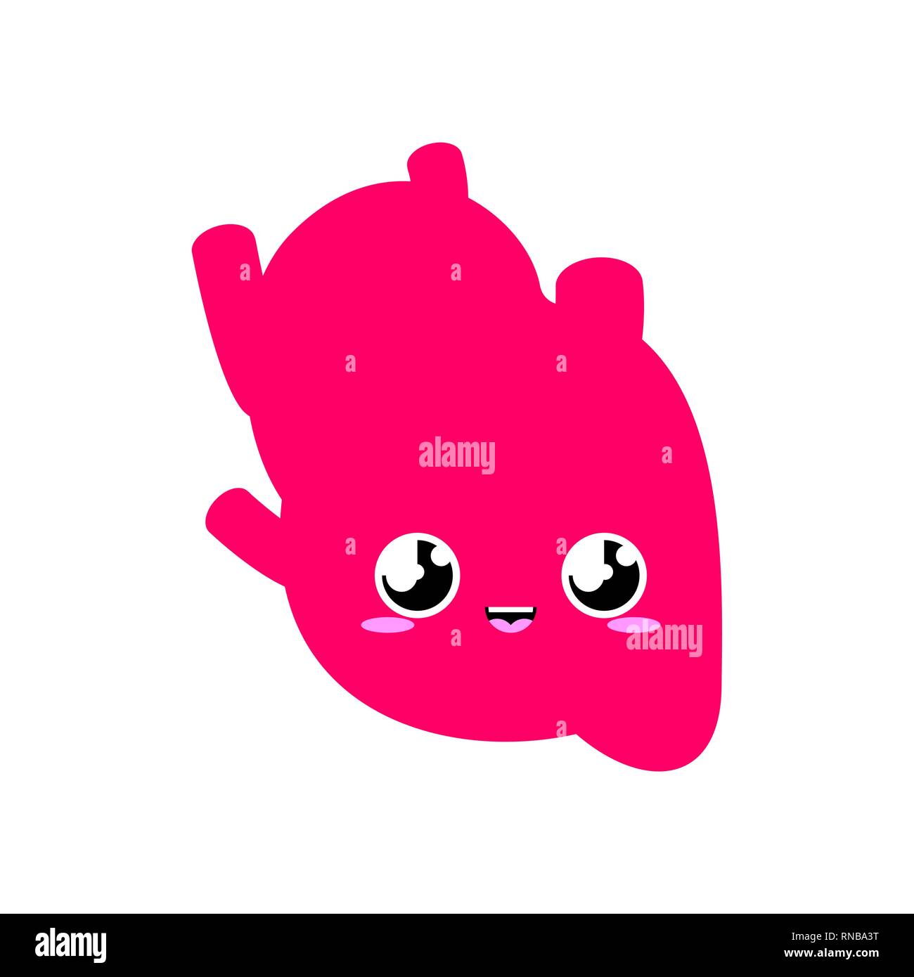 Cartoon character heart heart anatomy immagini e fotografie stock ad ...