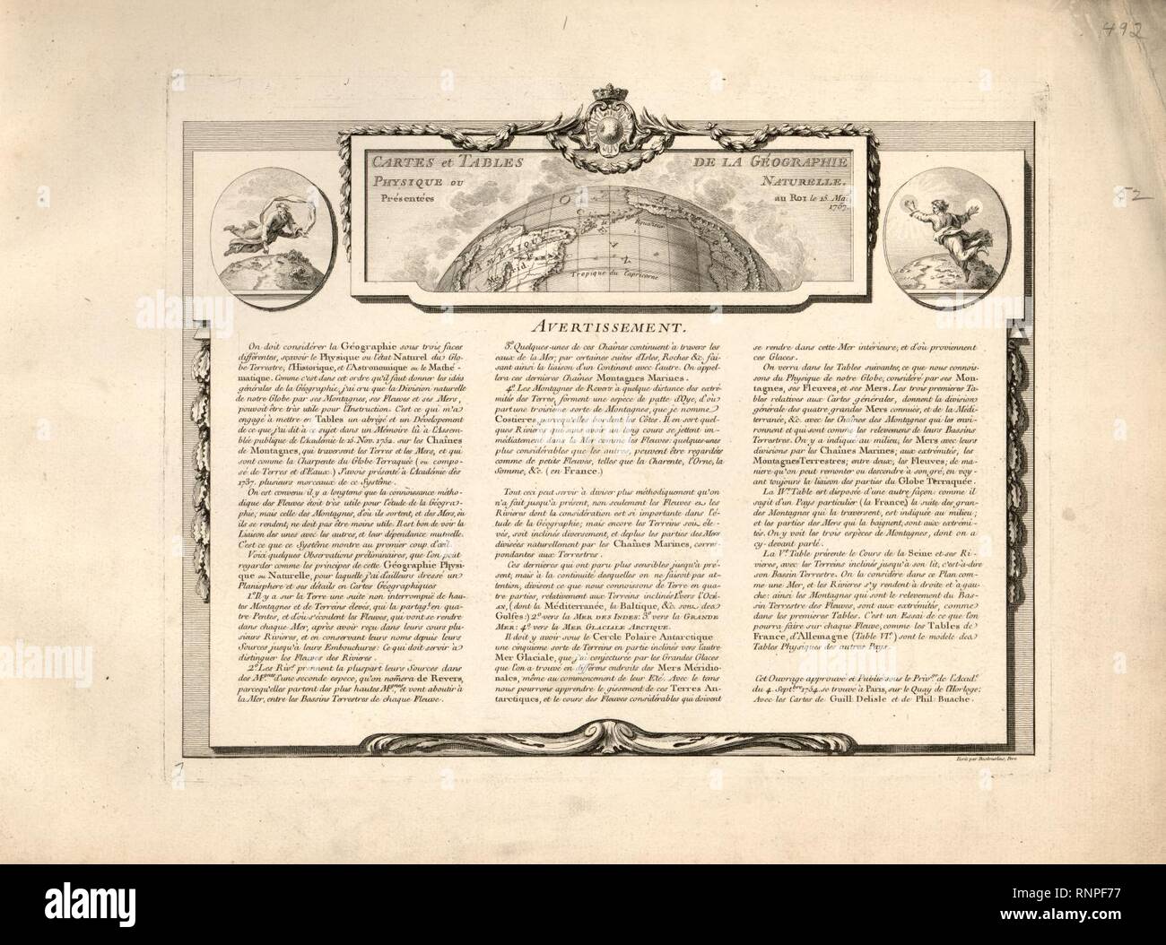 Cartes et tables de la geographie physique ou naturelle immagini e ...