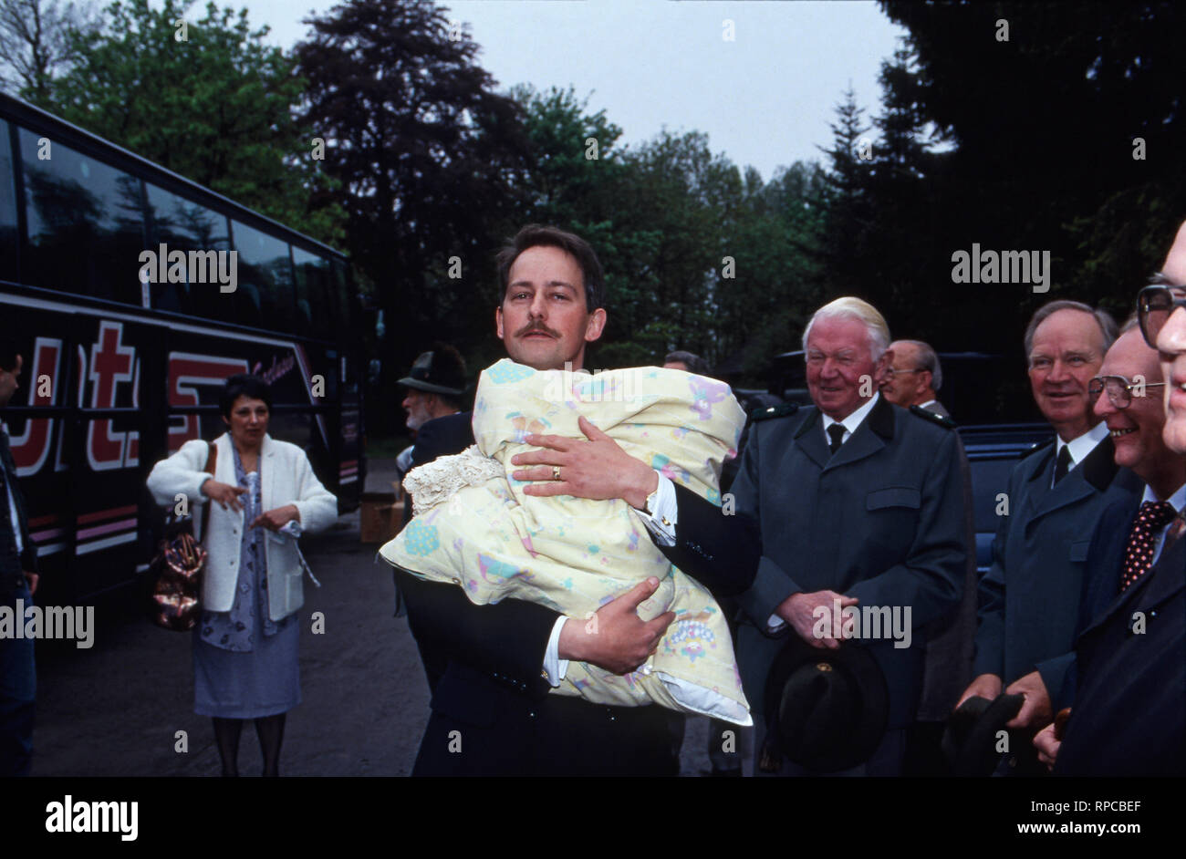 Rudolph Prinz Von Croy mit Ehefrau Alexandra und Nachwuchs dem di ...