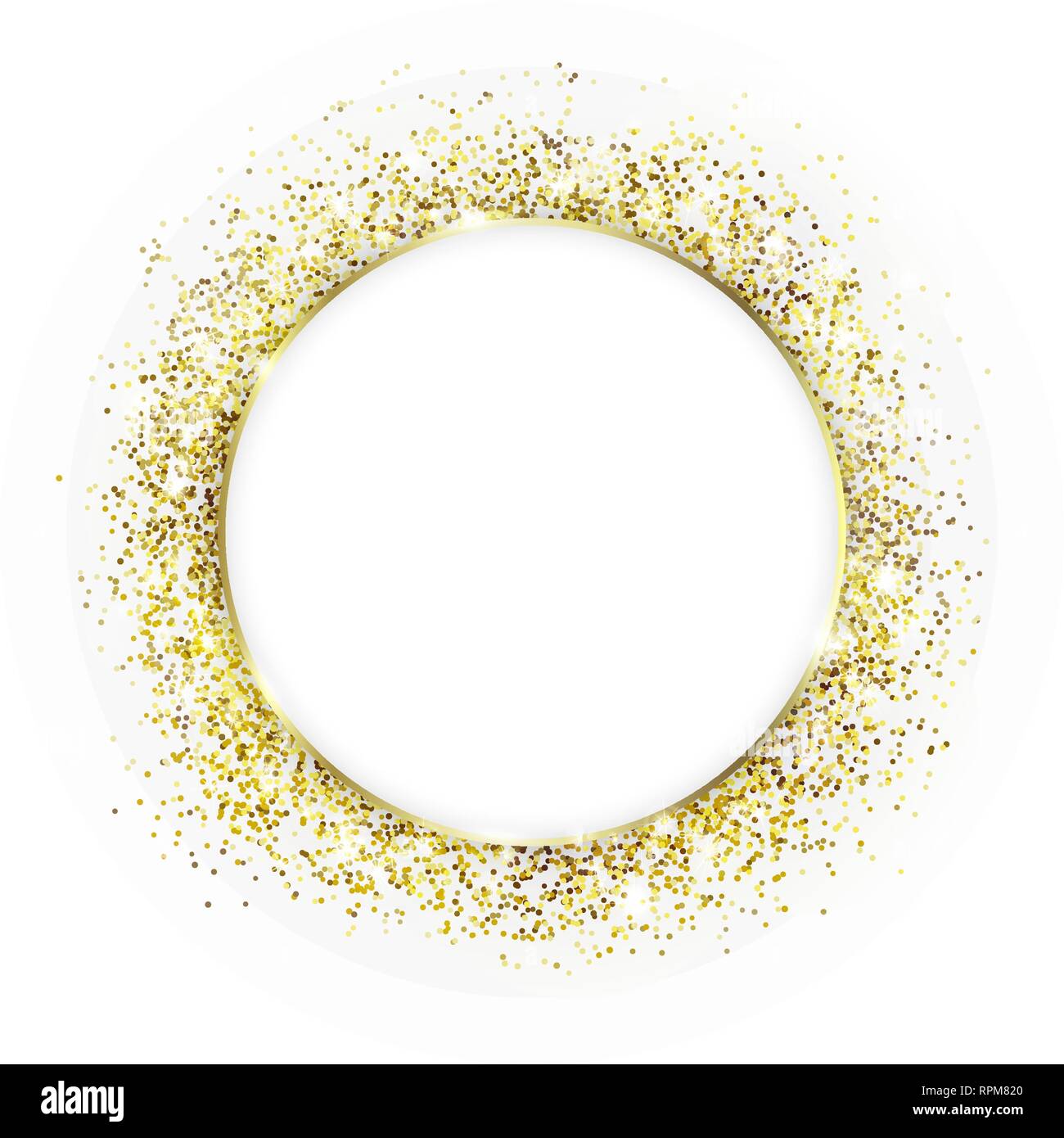 Cornice rotonda glitterata immagini e fotografie stock ad alta ...