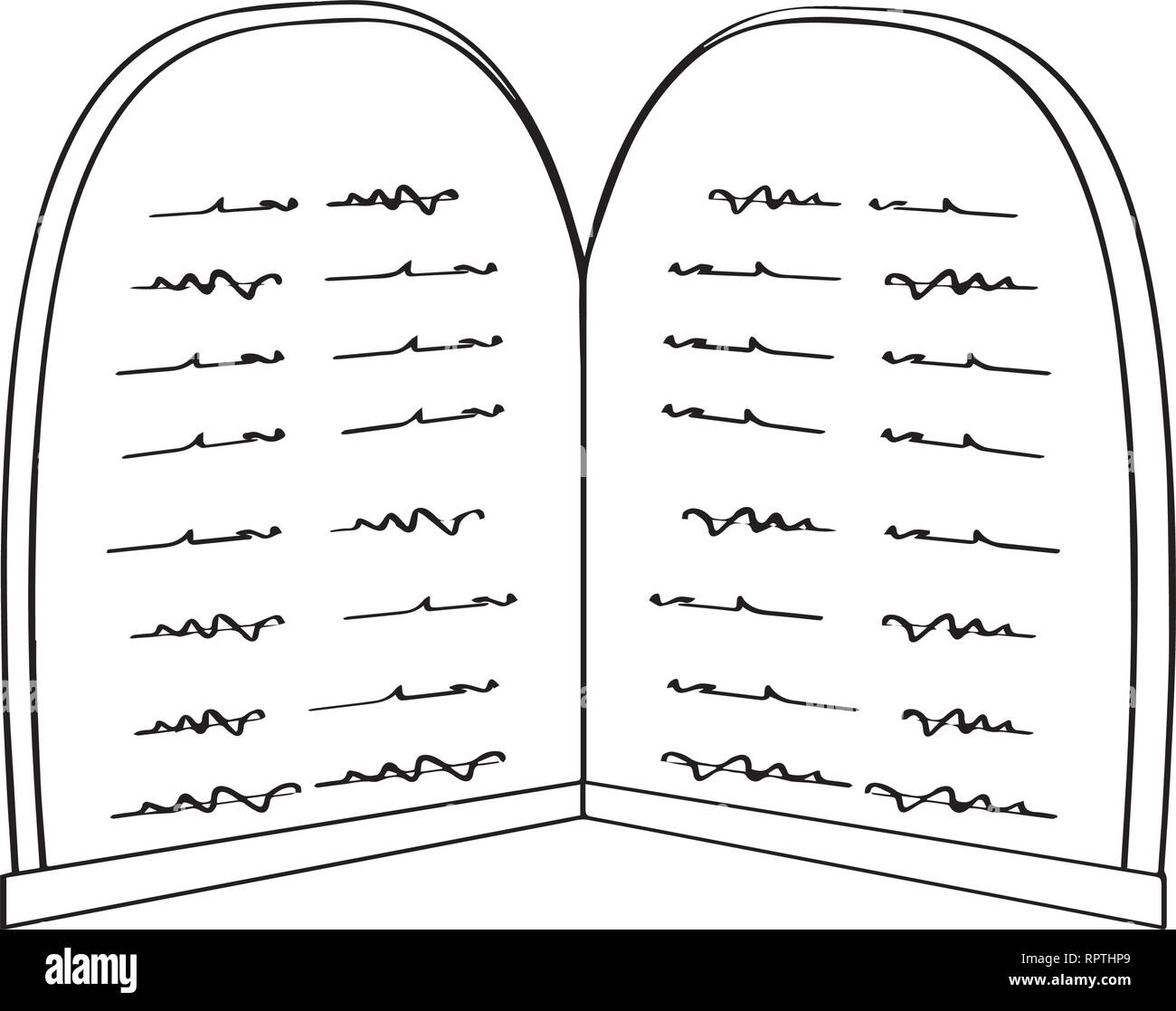 Tavole della legge Immagini Vettoriali Stock - Alamy
