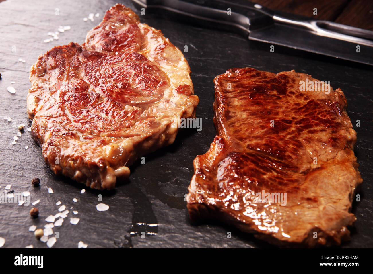 Barbecue Costata di manzo. Il Black Angus Prime bistecche di carne ...