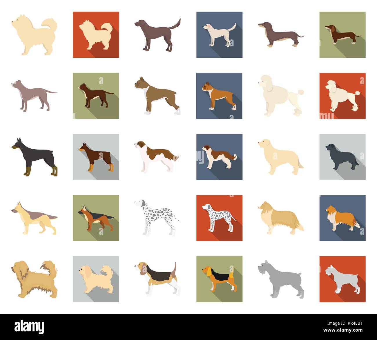 Razas de razas de cria Immagini Vettoriali Stock - Alamy