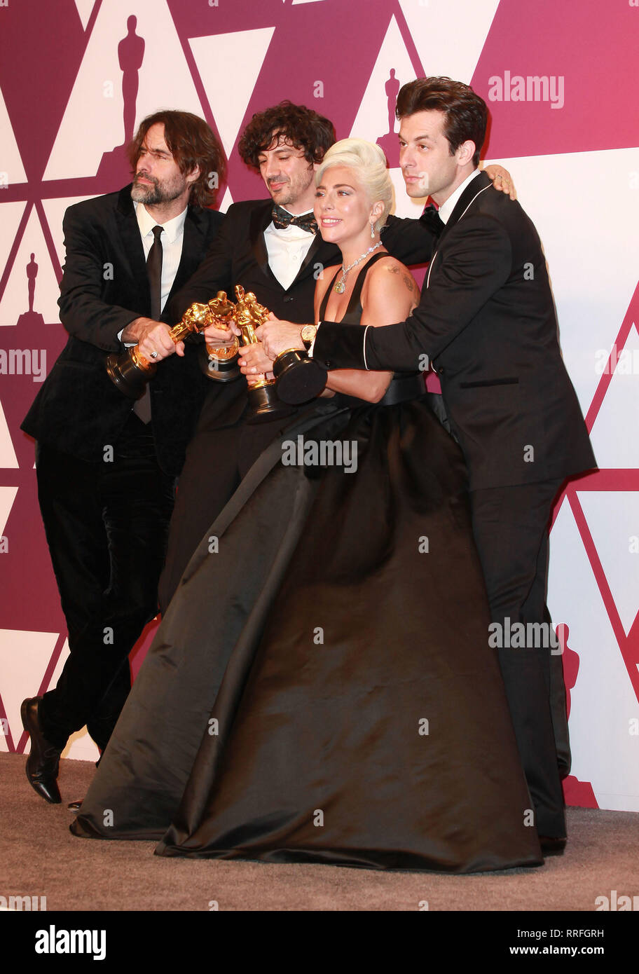 24 Febbraio 2019 - Hollywood, California - Lady Gaga, Mark Ronson ...