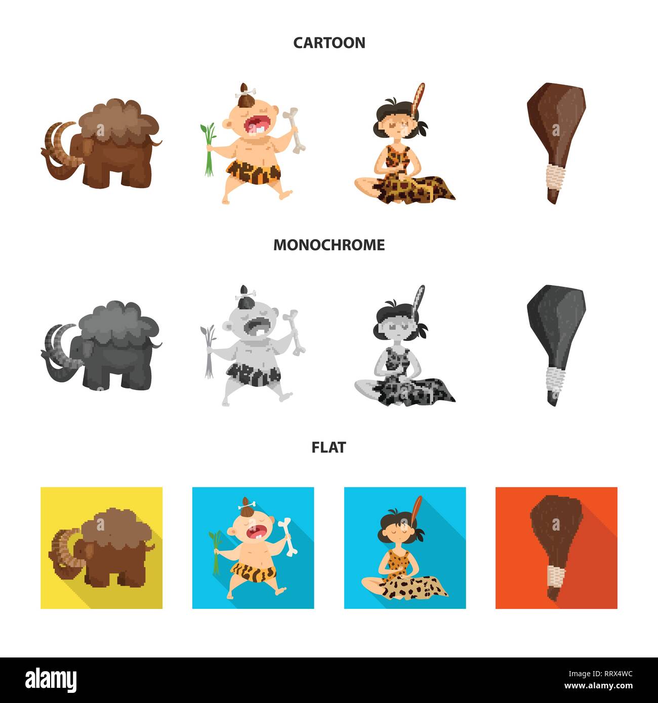 Mammoth,kid,donna,randello,animale preistorico,,primigenie,arma,wool ...