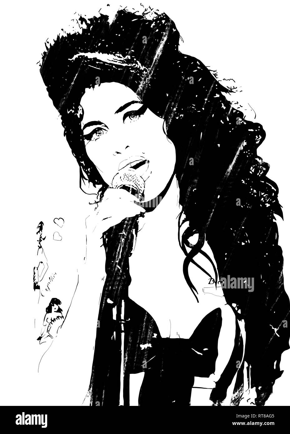Amy winehouse Foto e Immagini Stock in Bianco e Nero - Alamy