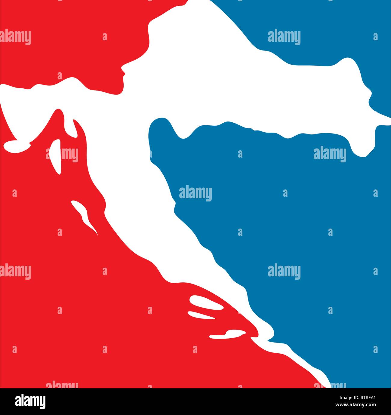 Croazia cartina immagini e fotografie stock ad alta risoluzione - Alamy