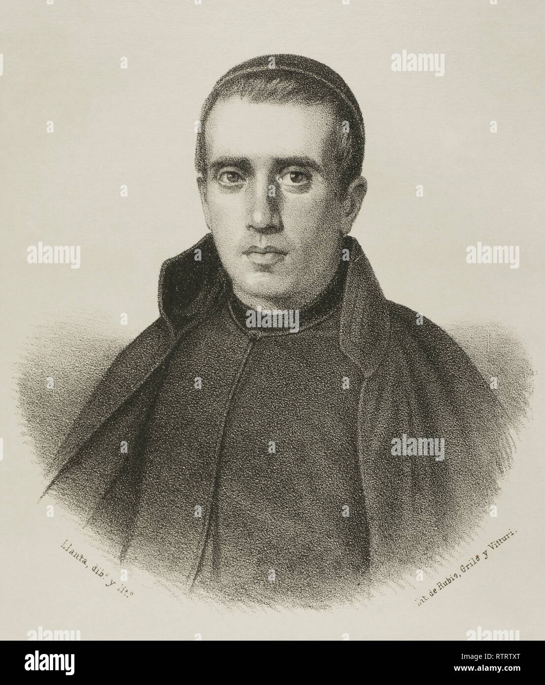 Jaime Balmes (1810-1848). Filosofo spagnolo, teologo, sociologo e witer ...