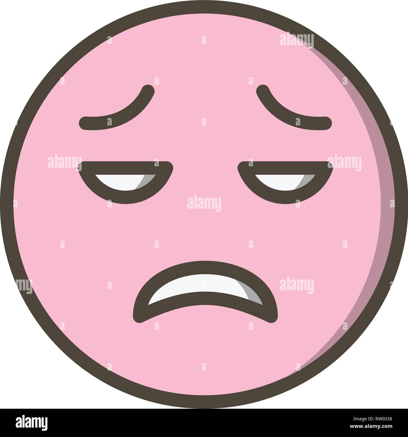 Emoticon smiley yellow disappointed immagini e fotografie stock ad alta ...