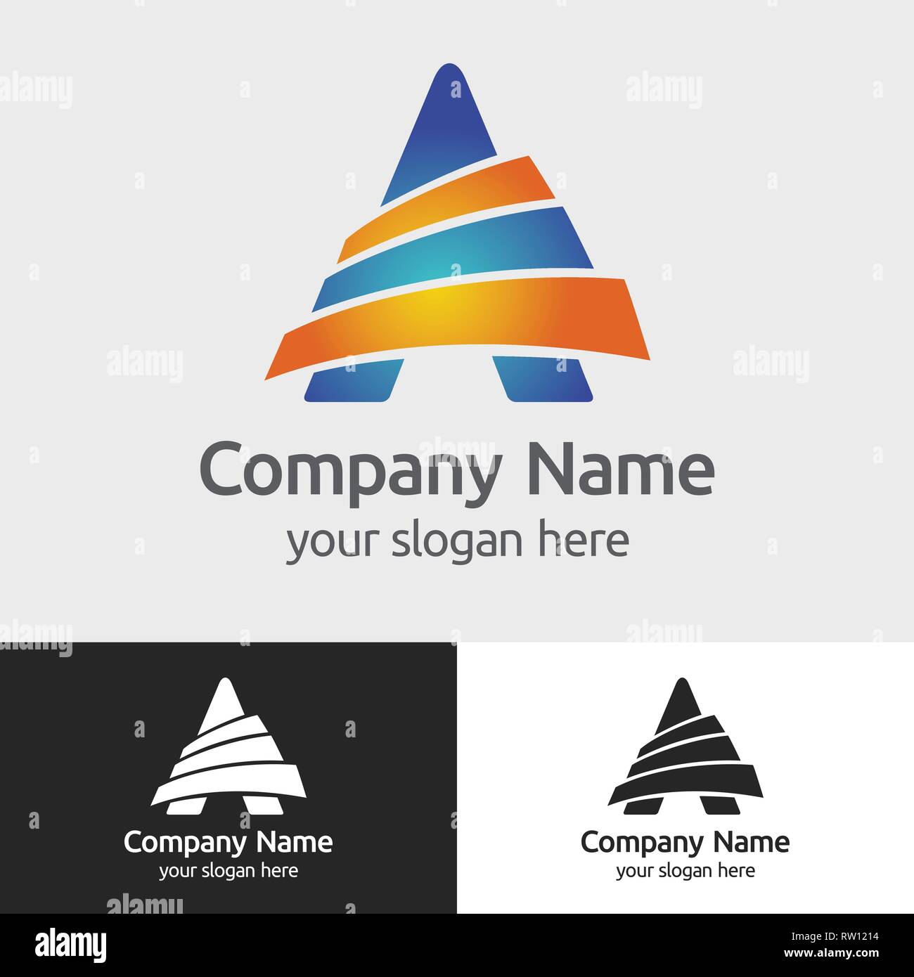 Lettera a stilizzato logo immagini e fotografie stock ad alta ...