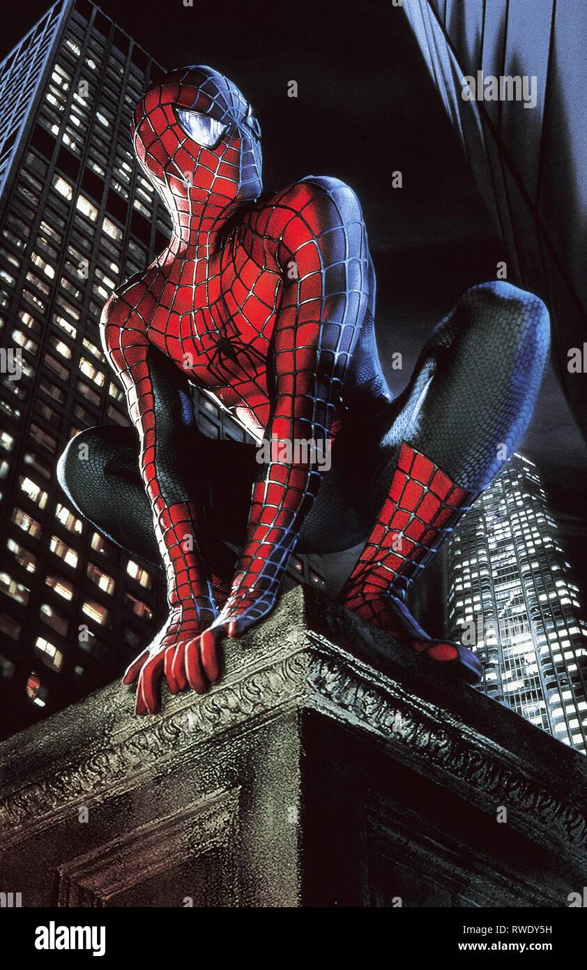 Spiderman Tobey Maguire 2002 Immagini e Fotos Stock - Alamy