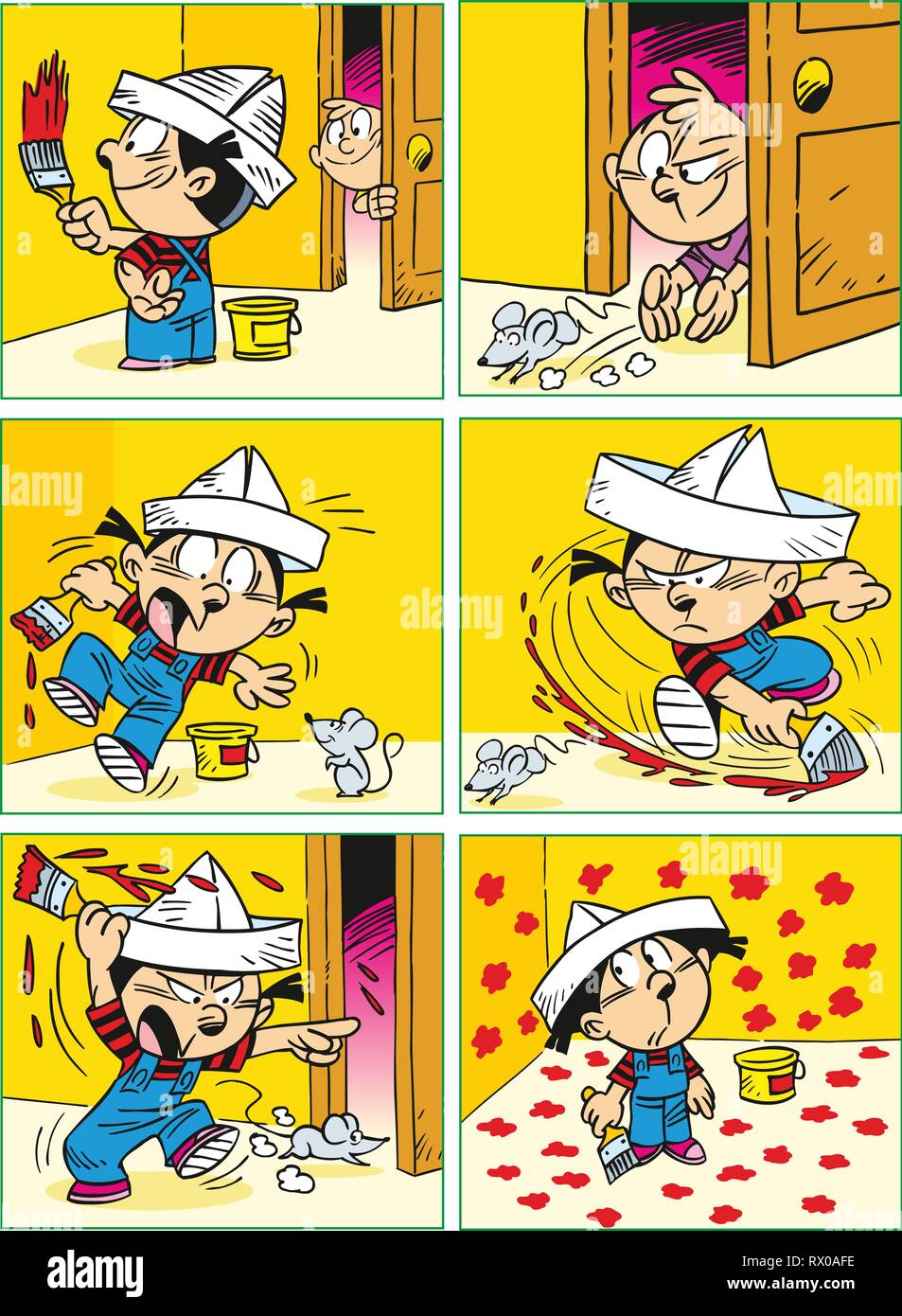 Angry boy cartoon illustration Immagini Vettoriali Stock - Pagina 2 - Alamy