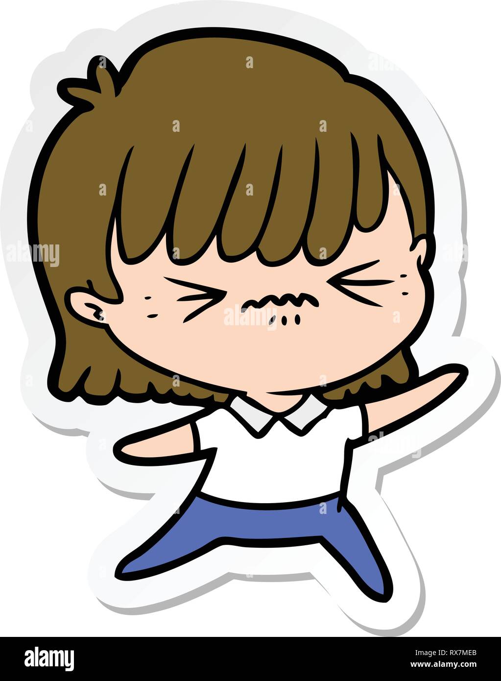 Adesivo infastidito Immagini e Fotos Stock - Alamy