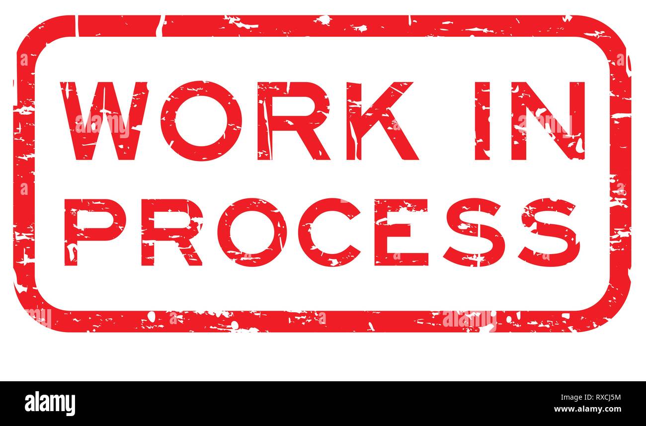 Work in progress stamp Immagini Vettoriali Stock - Alamy