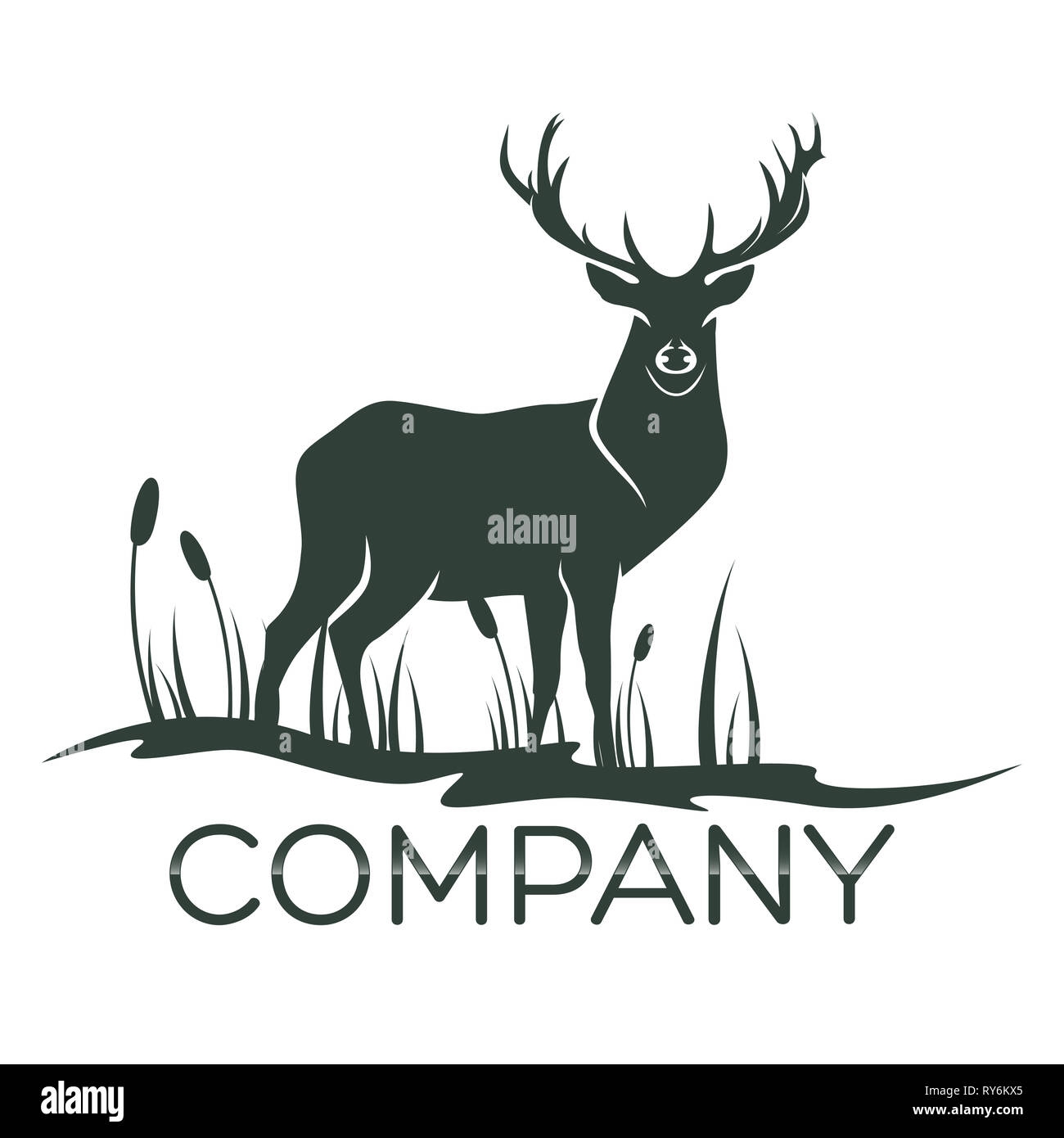 Logo cervo immagini e fotografie stock ad alta risoluzione - Alamy