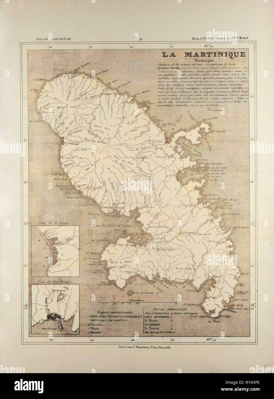 Mappa della martinica immagini e fotografie stock ad alta risoluzione ...