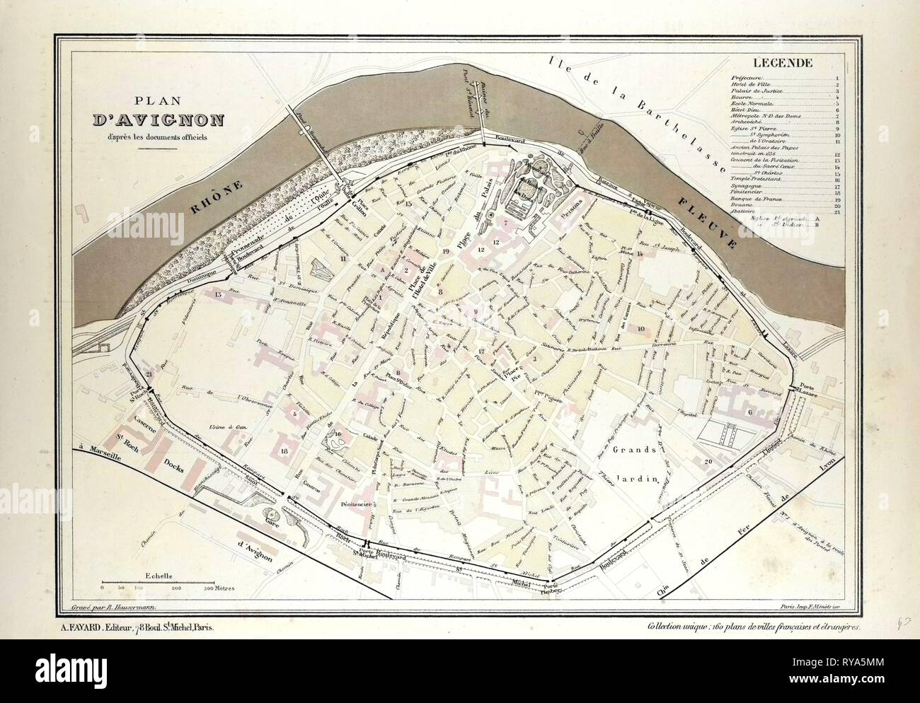 Map avignon france immagini e fotografie stock ad alta risoluzione - Alamy