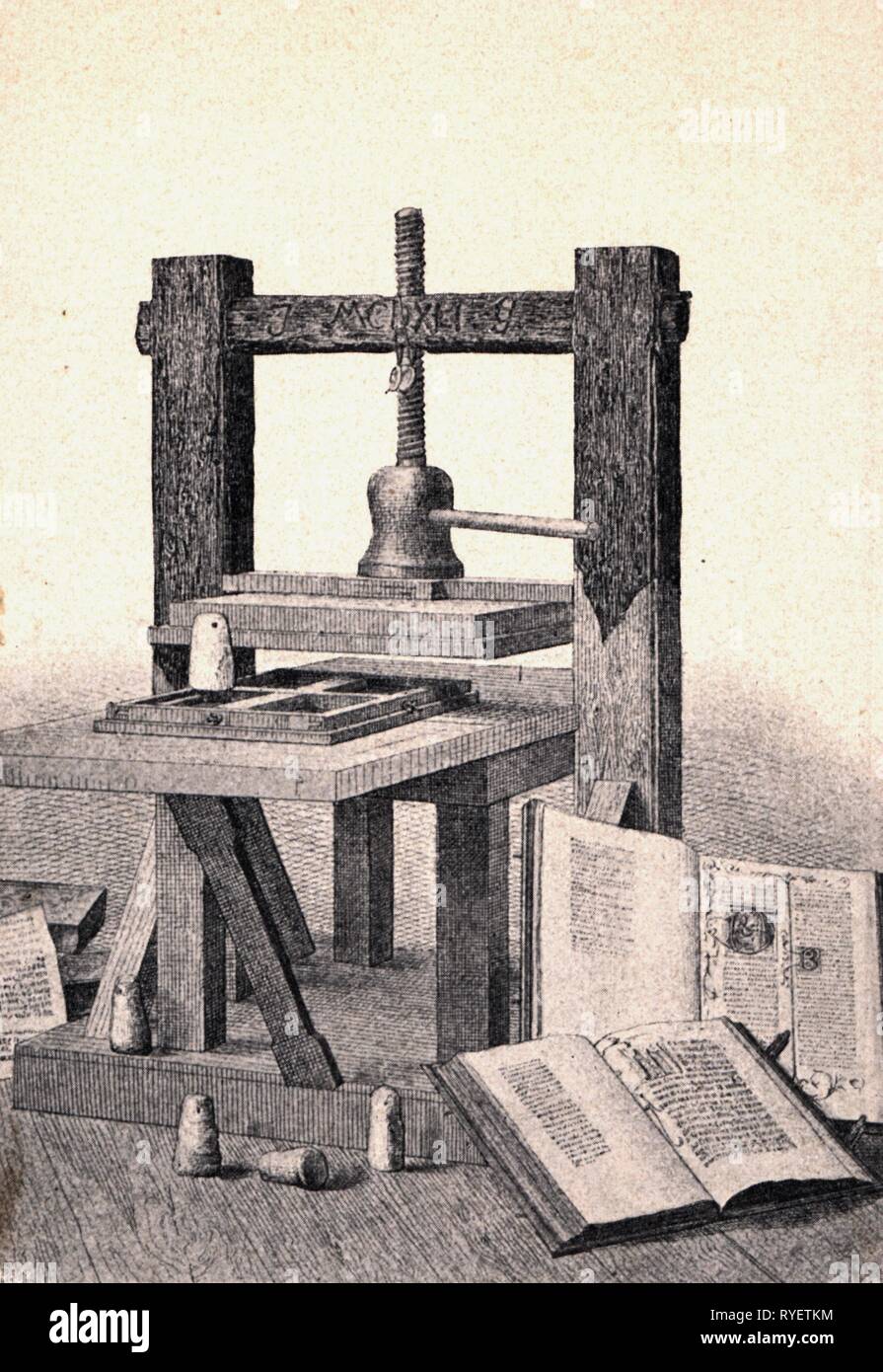 Gutenberg e tipografia immagini e fotografie stock ad alta risoluzione ...