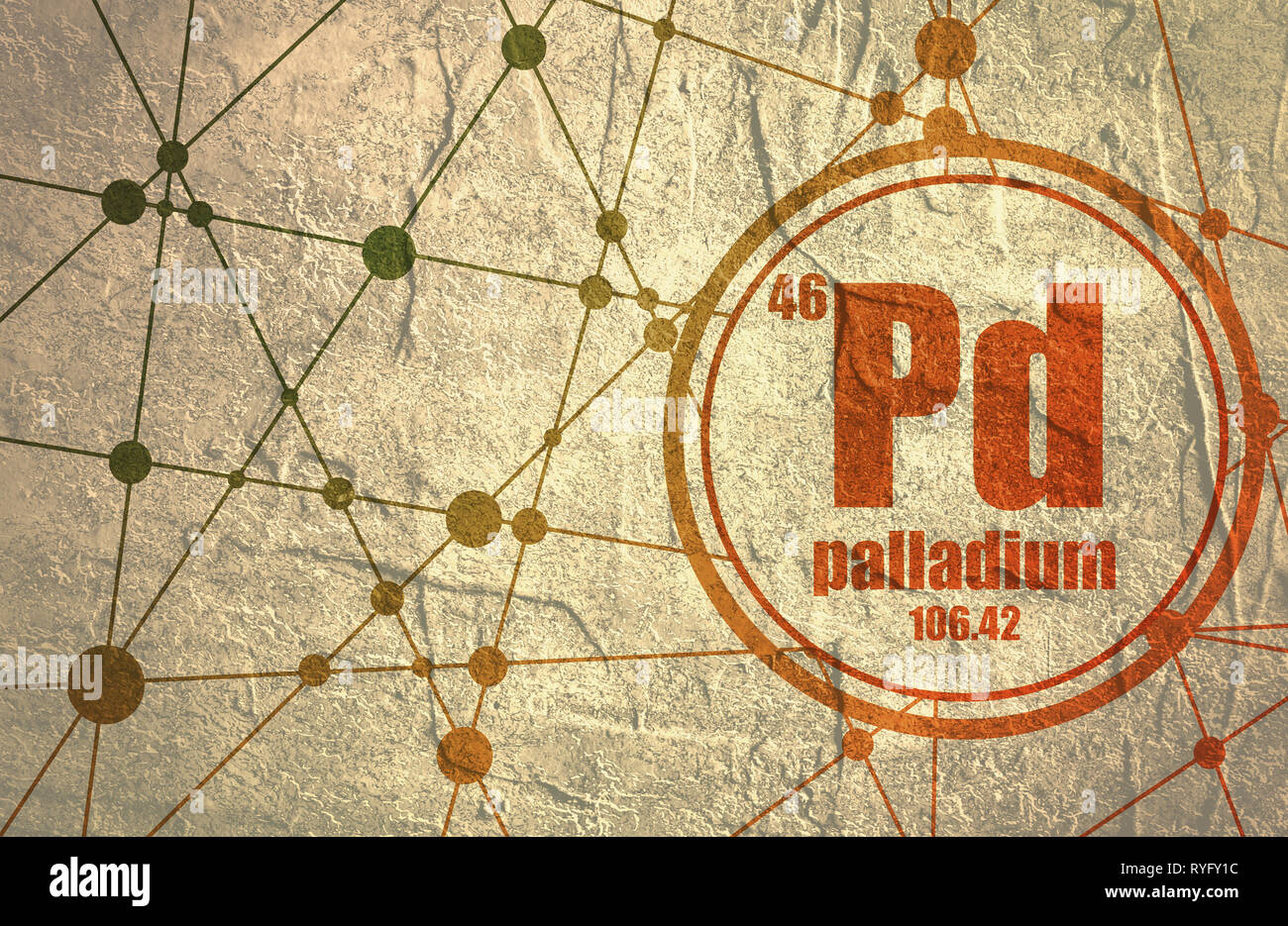 Struttura atomo palladio immagini e fotografie stock ad alta ...