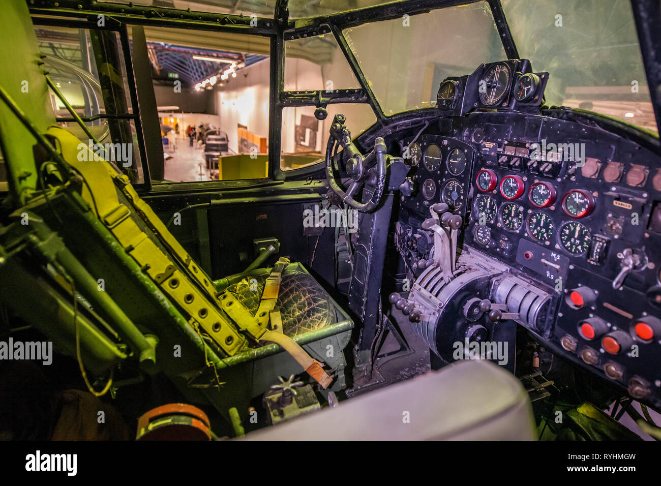 Londra, Regno Unito. Il 14 marzo 2019. La Lancaster cockpit - storie ...