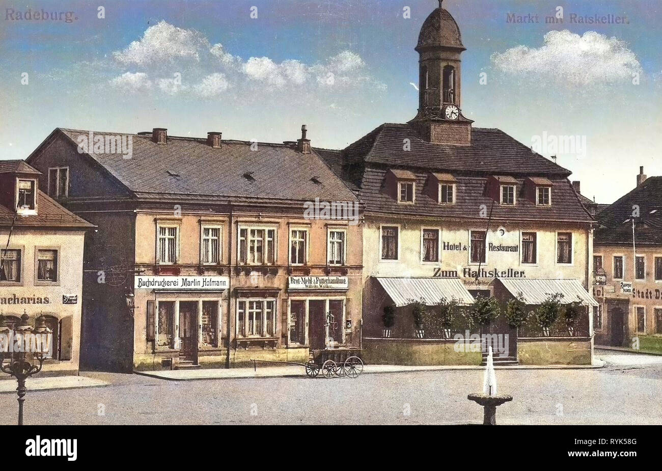 Markt (Radeburg), edifici in Radeburg, municipi nel Landkreis Meißen ...