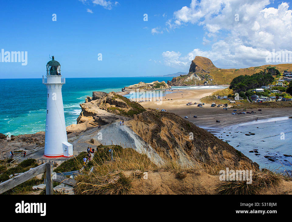 Castlepoint lighthouse immagini e fotografie stock ad alta risoluzione ...