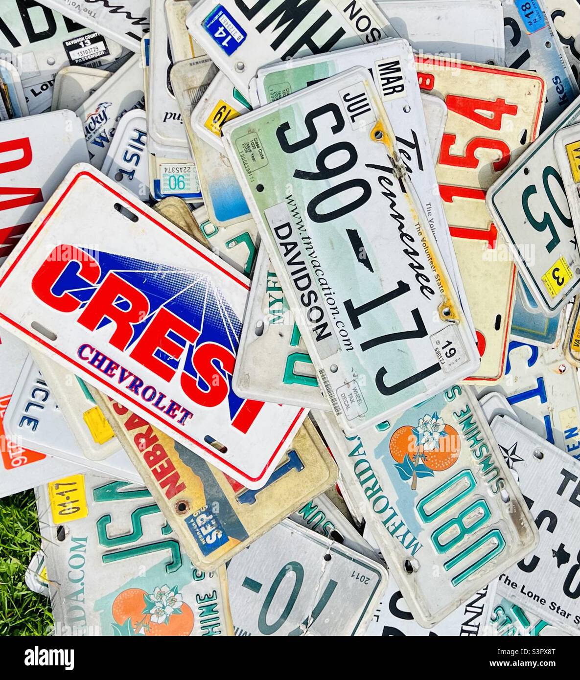 Targhe automobilistiche americane immagini e fotografie stock ad alta ...