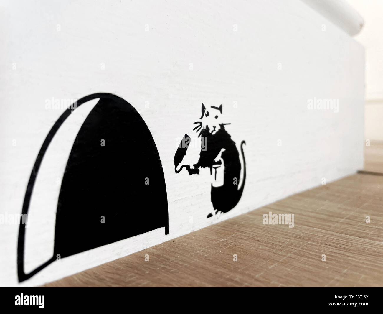 Banksy rat stencil immagini e fotografie stock ad alta risoluzione - Alamy
