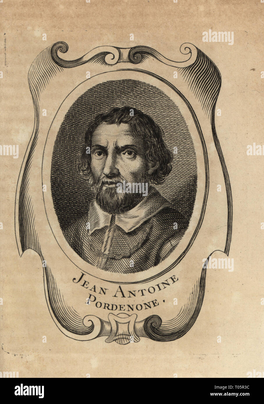 Ritratto di Il Pordenone, Giovanni Antonio de' Sacchis, Italiano manierista 1484-1539. Jean ...