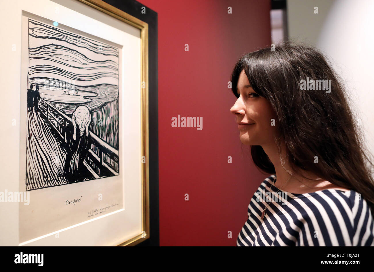 Pic mostra: Sospensione del grido di Edvard Munch provenienti dalla ...