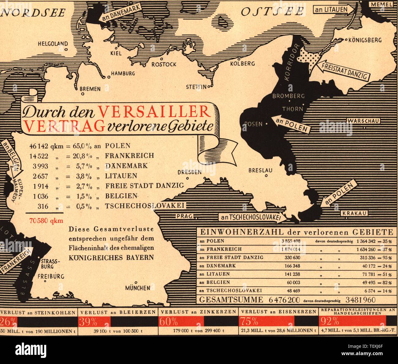 Mappa politica della germania immagini e fotografie stock ad alta ...