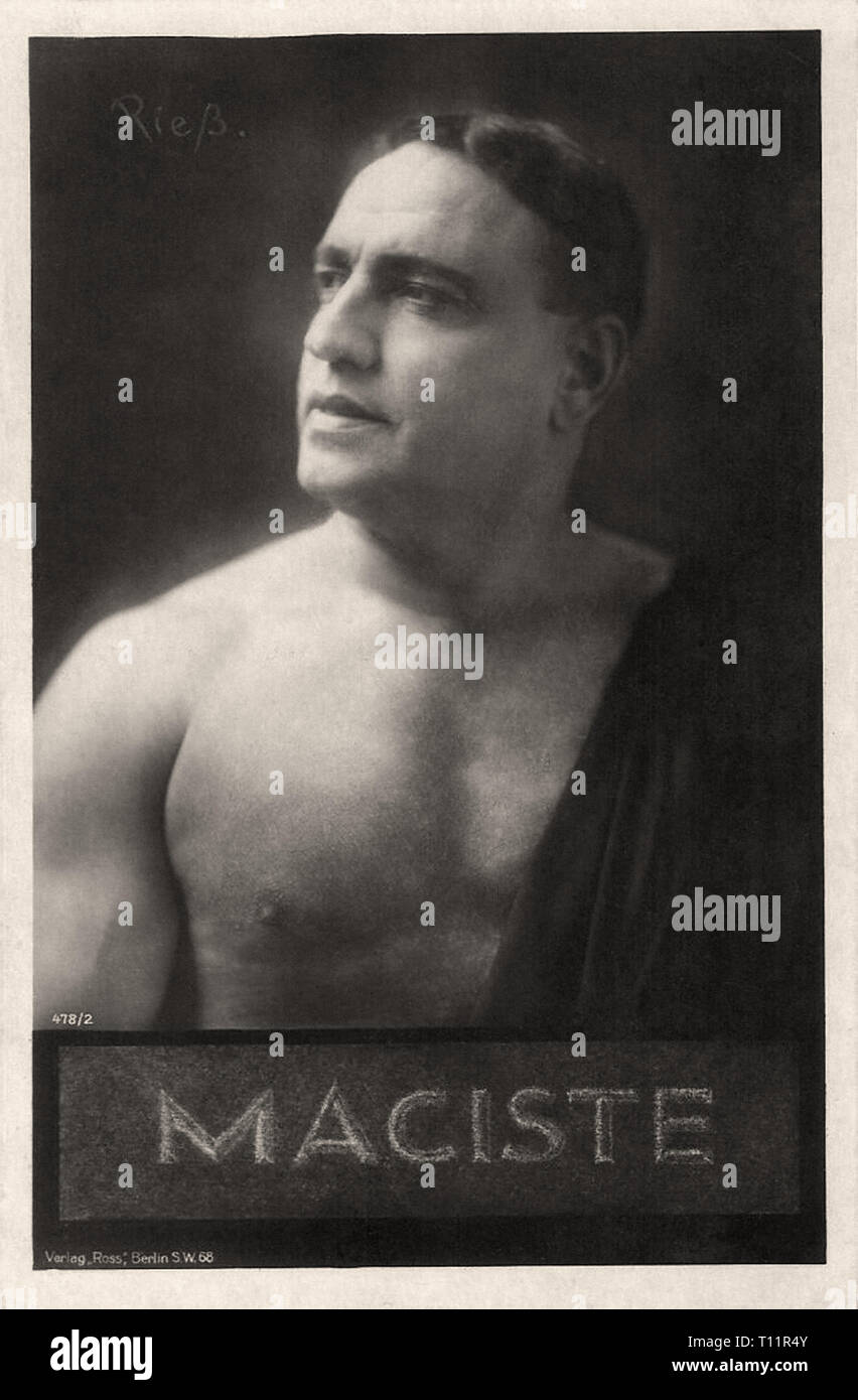Fotografia promozionale di Bartolomeo Pagano Alias Maciste - film muto ...