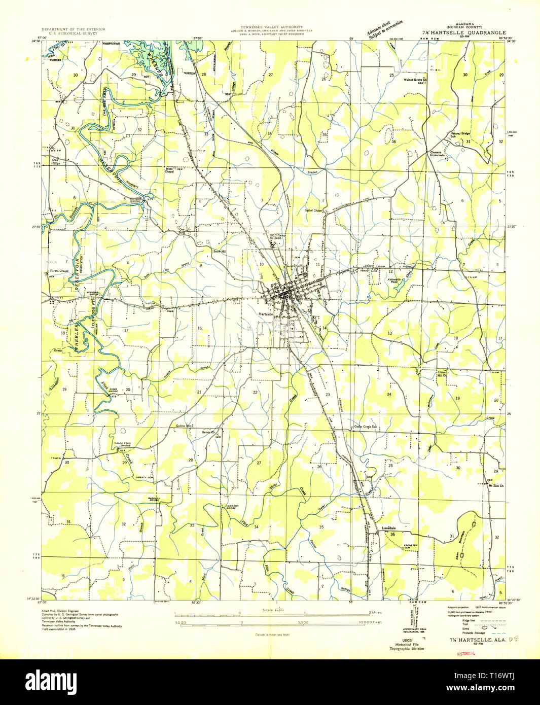 Mappa di hartselle alabama immagini e fotografie stock ad alta ...