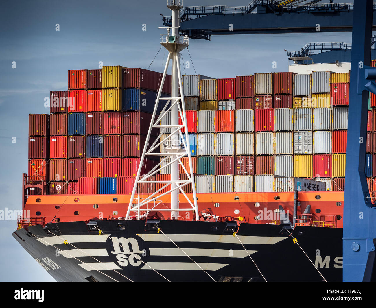 Nave portacontainer felixstowe msc immagini e fotografie stock ad alta ...
