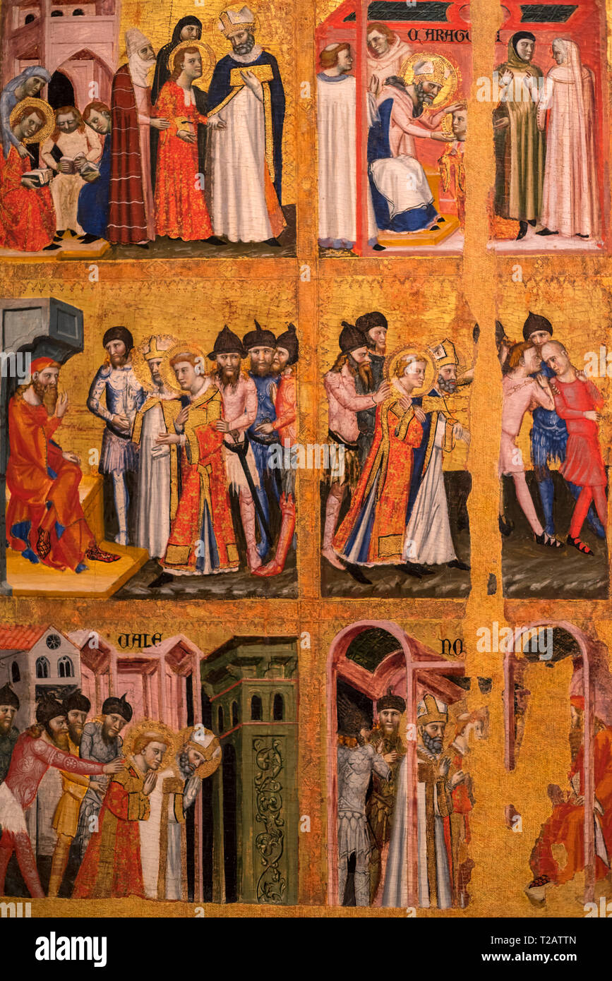 Gothic arte medievale del Museo Nazionale d'Arte della Catalogna ...