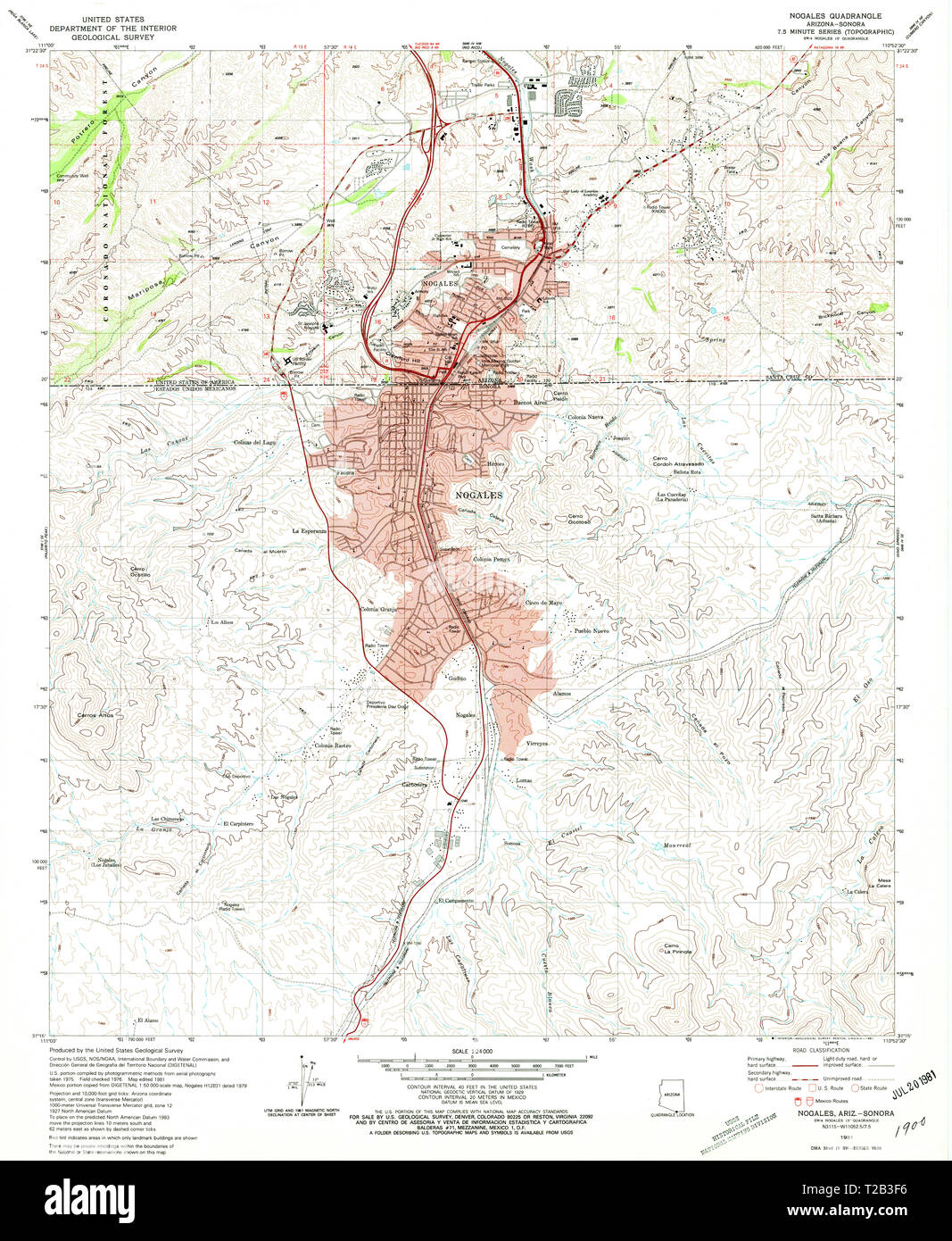 Mappa di nogales immagini e fotografie stock ad alta risoluzione - Alamy