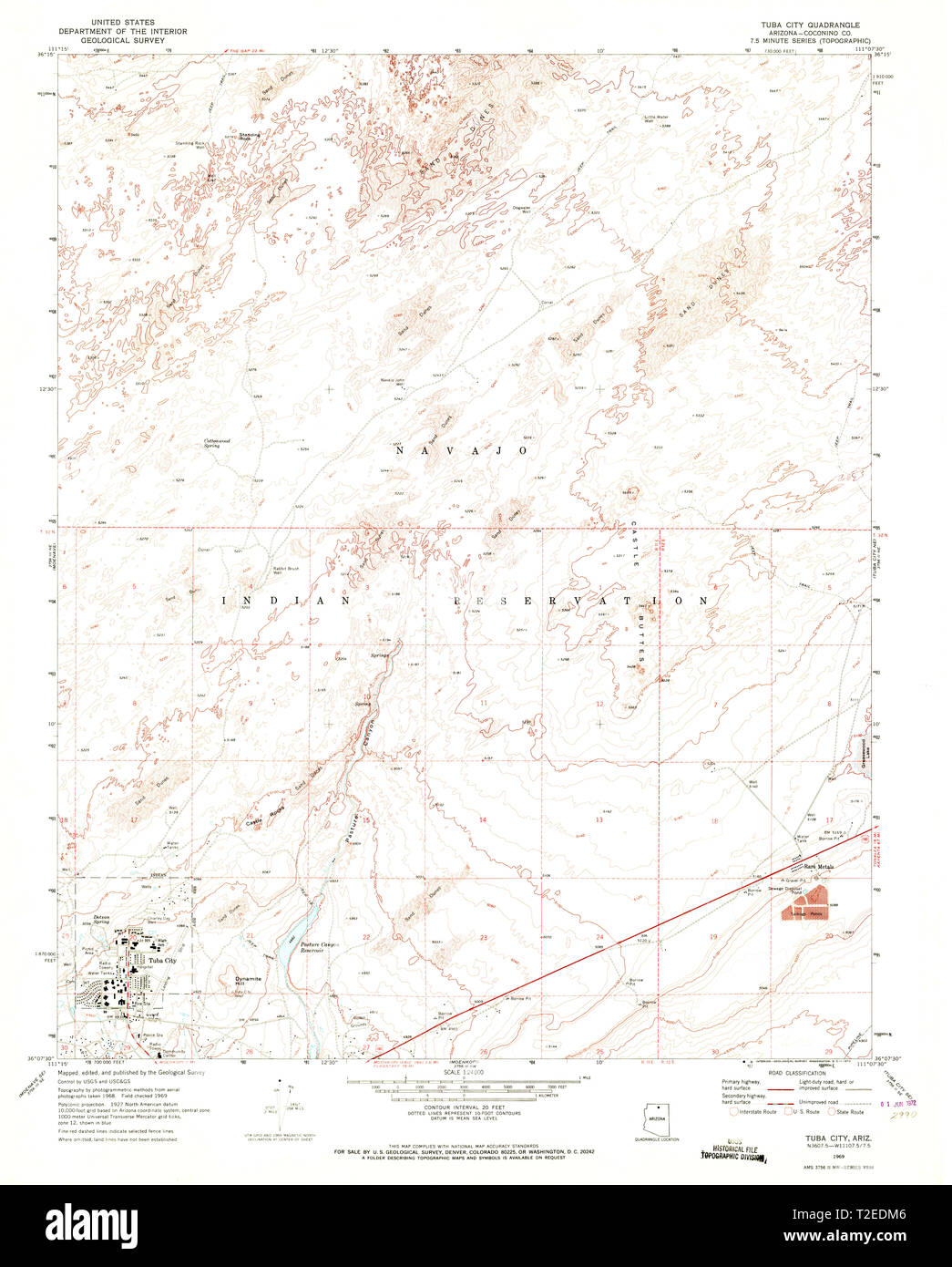 Mappa di tuba city arizona immagini e fotografie stock ad alta ...