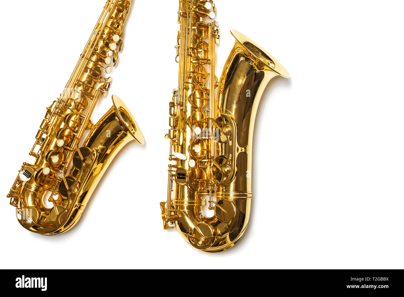 Il sassofono Jazz strumento isolato Foto stock - Alamy