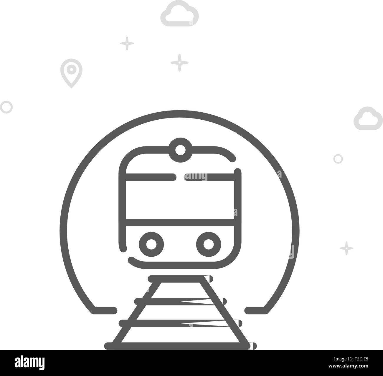 La metropolitana, metro, alla Metropolitana linea del vettore icona ...