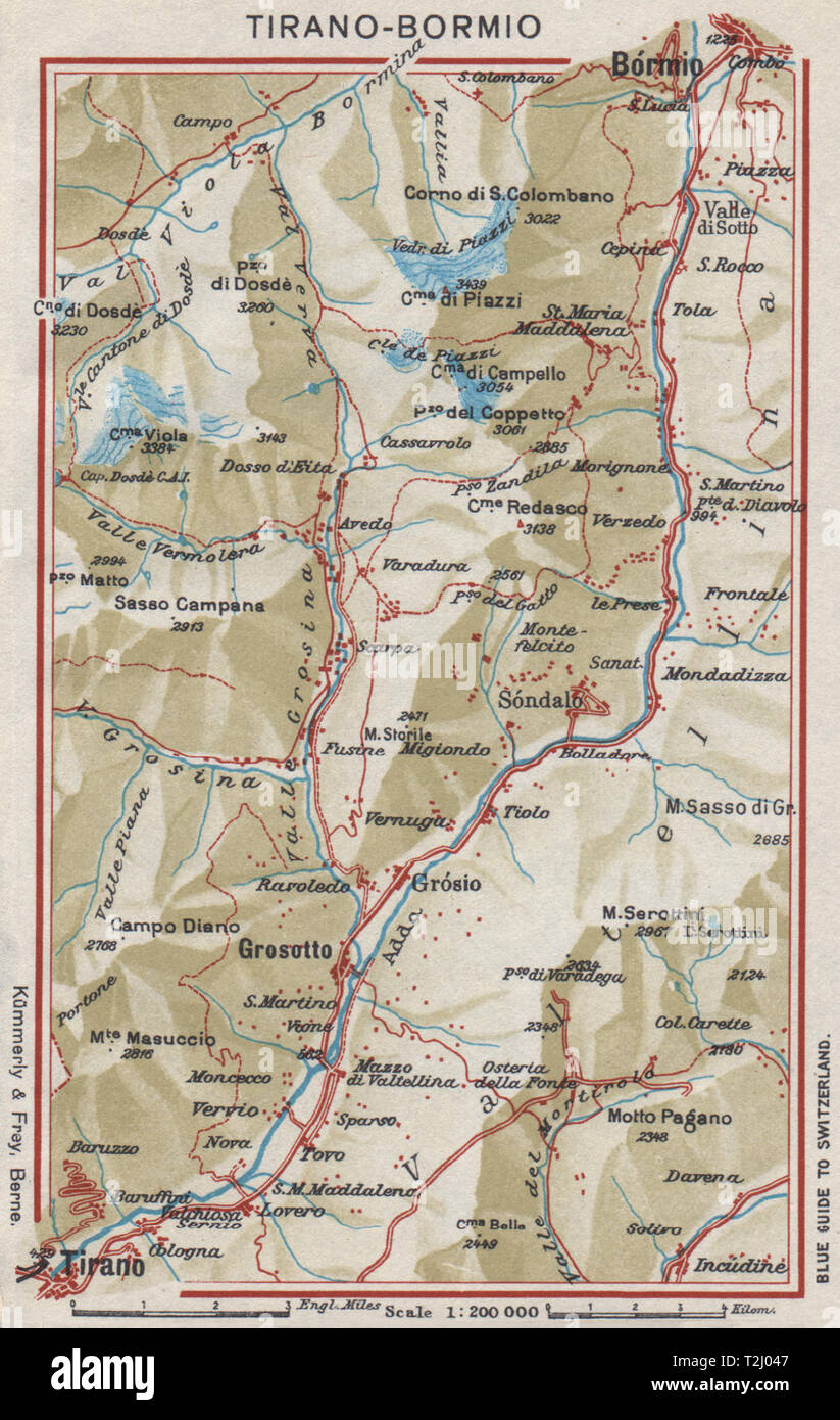 Bormio map immagini e fotografie stock ad alta risoluzione - Alamy