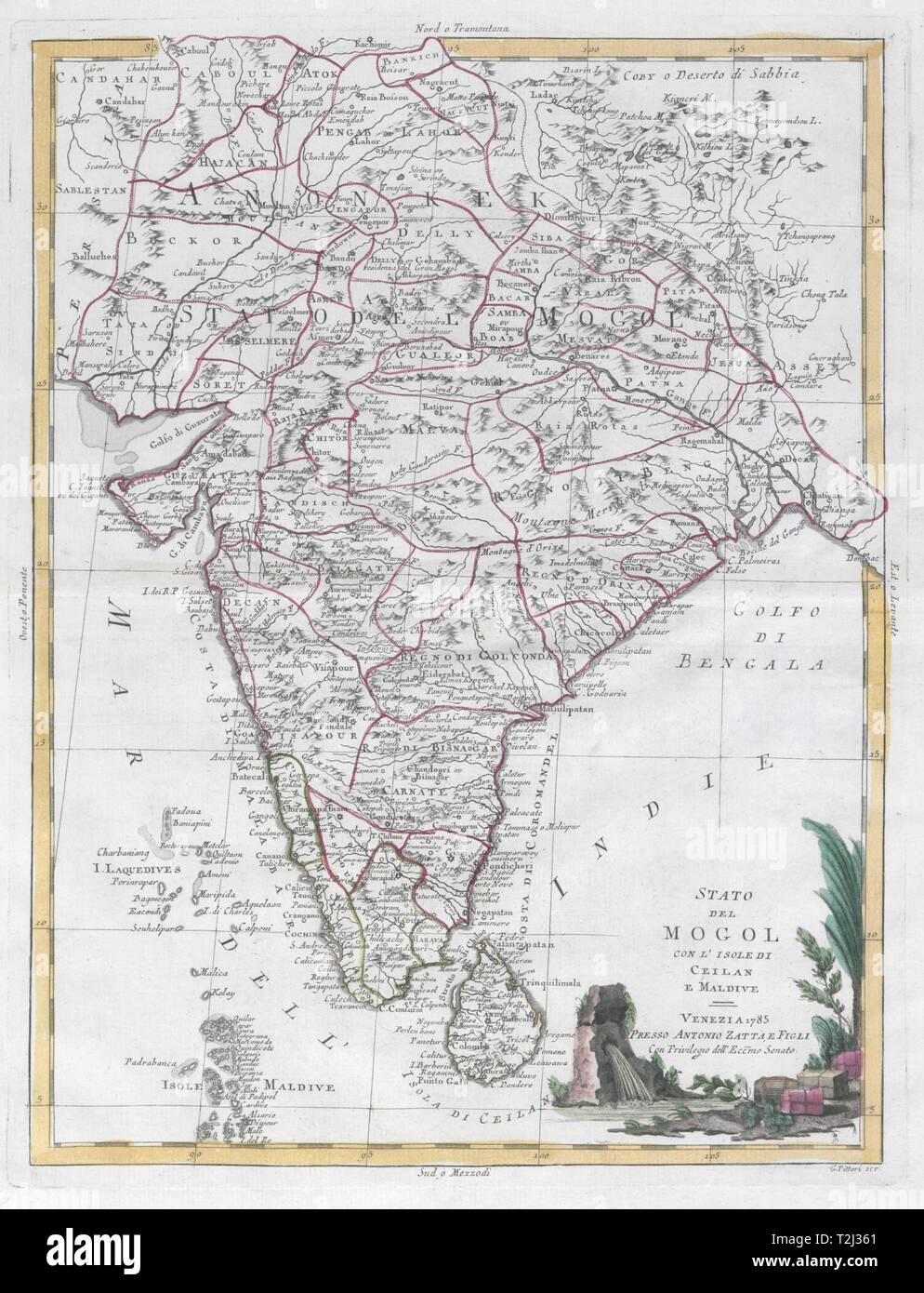 Subcontinente indiano cartina immagini e fotografie stock ad alta ...