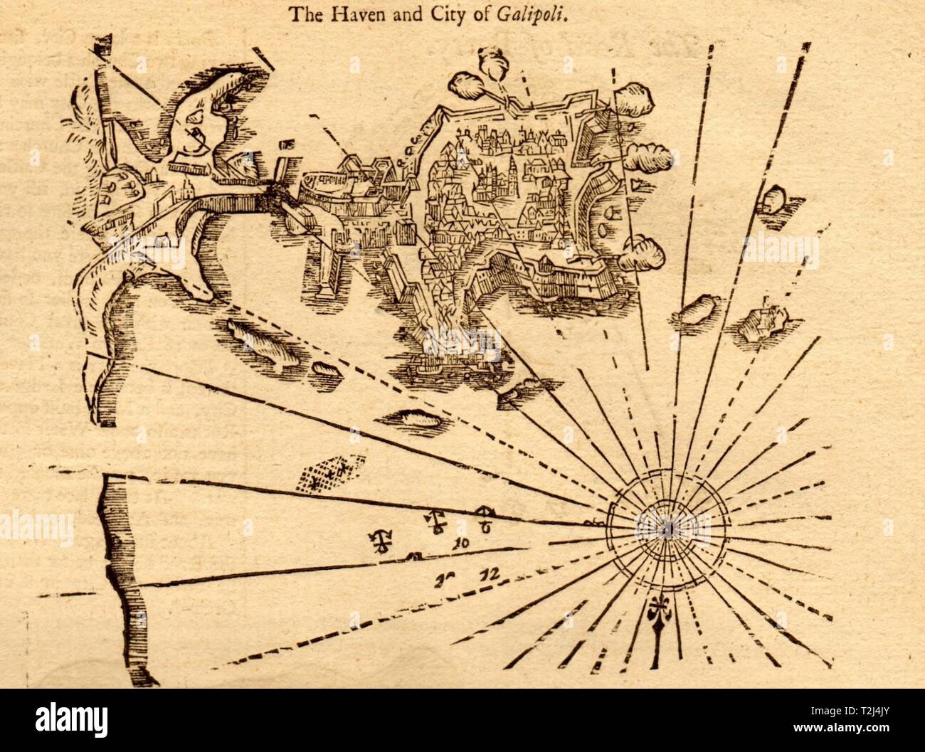 Gallipoli mare mappa immagini e fotografie stock ad alta risoluzione ...