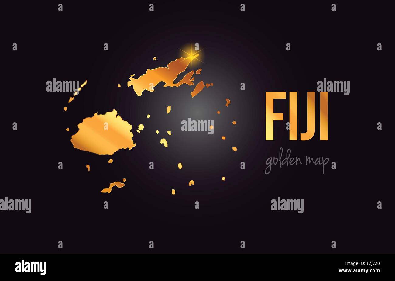 Mappa dell'oro delle fiji Immagini Vettoriali Stock - Alamy