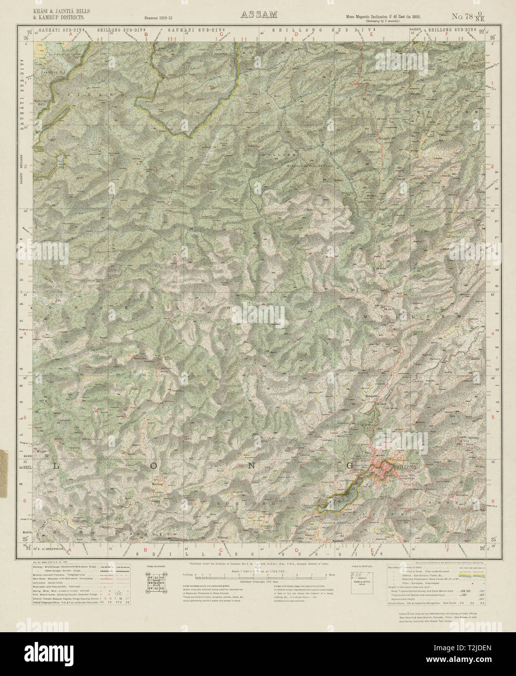 India meghalaya map immagini e fotografie stock ad alta risoluzione - Alamy