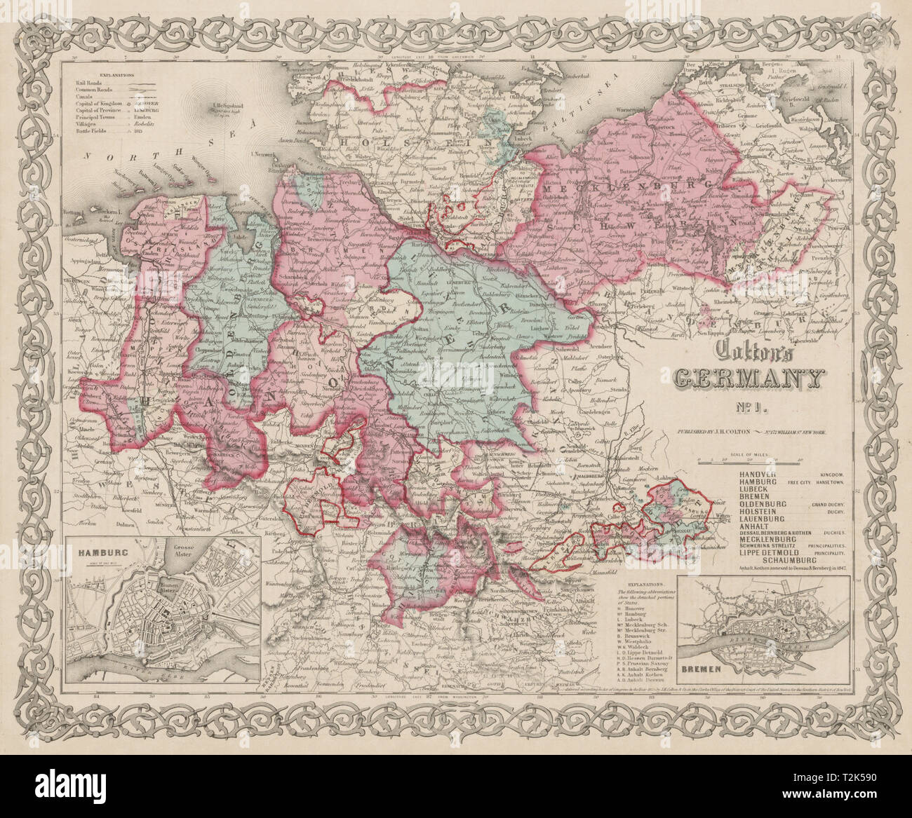 Nuova mappa di brema immagini e fotografie stock ad alta risoluzione ...