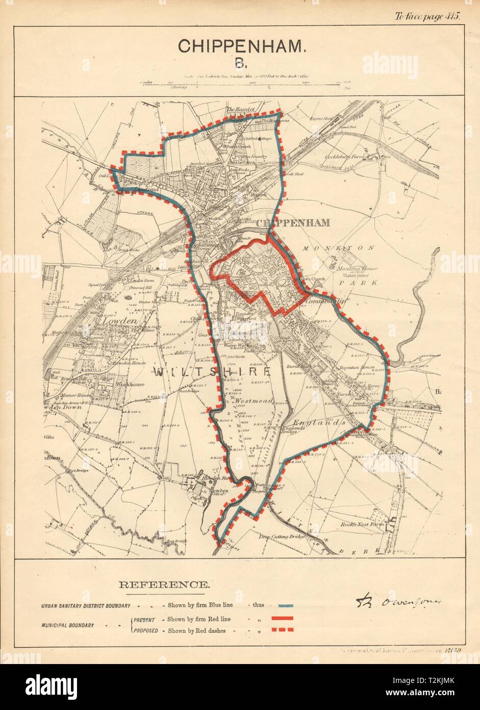 Mappa di chippenham immagini e fotografie stock ad alta risoluzione - Alamy