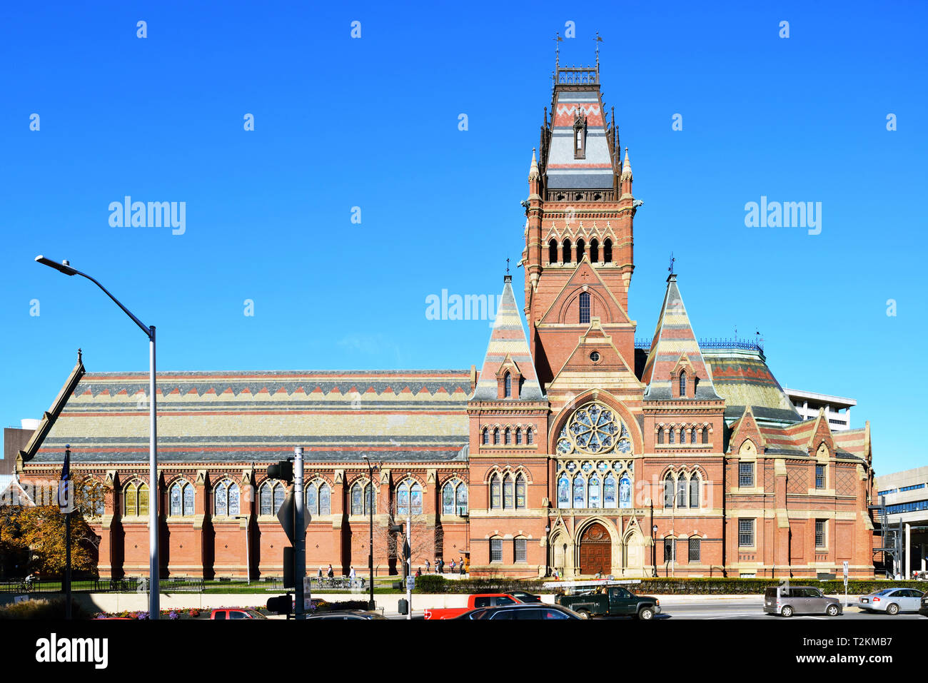 Memorial Hall e Sanders Theatre, Harvard University. Completato da 1878 ...
